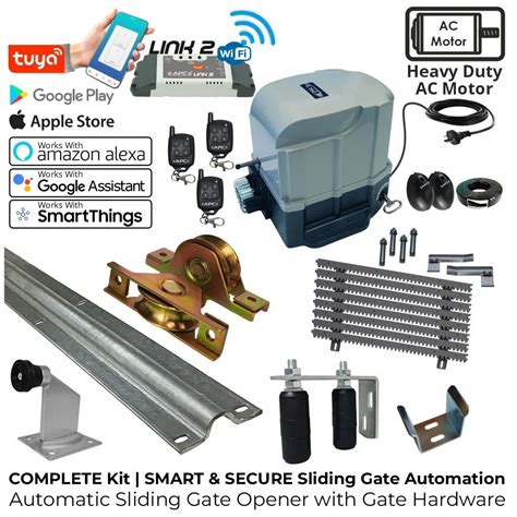 Complete Sliding Gate Automation And Hardware Combo With WIFI Smart Access Control SLIDING
