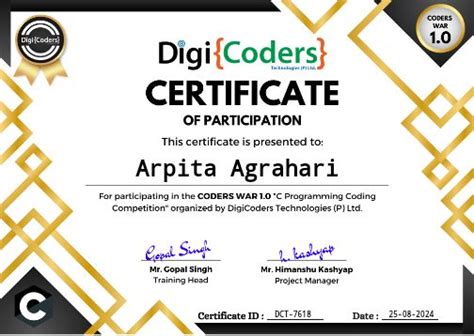 Arpita Agrahari On Linkedin Coders War 10 ️ ️