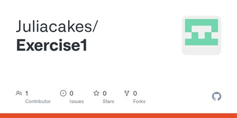 GitHub Juliacakes Exercise1