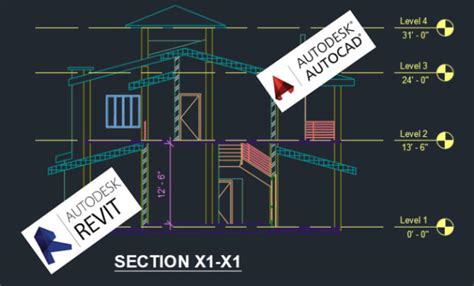 Create 2d Floor Plan Elevation Section Using Revit Or Autocad By