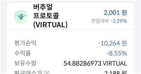 버추얼 프로토콜 팔았어야했다 코인니스