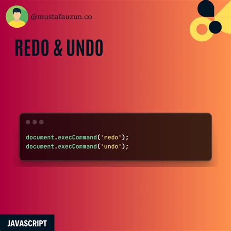 javascript redo and undo command mustafa ateş uzun blog