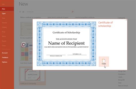 Creating A Generic Certificate In Microsoft PowerPoint