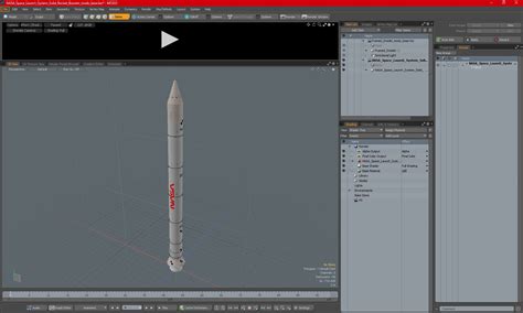 Nasa Space Launch System Solid Rocket Booster 3d Model 39 Max 3ds