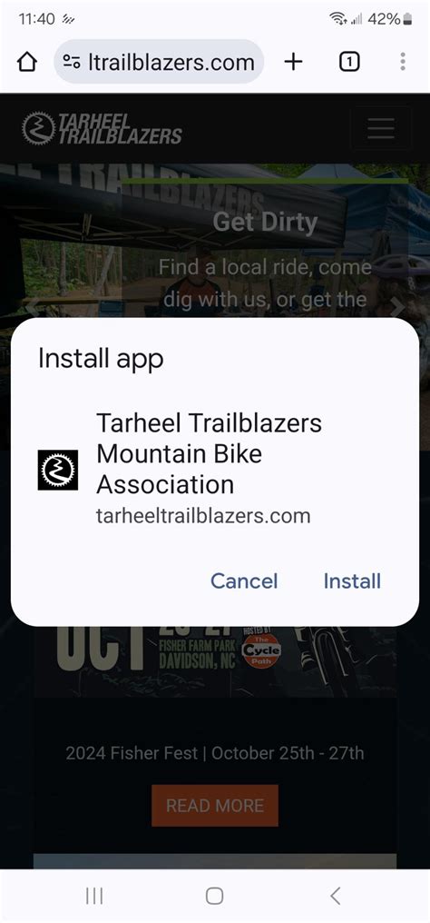 android disable popup to install app in mobile browser wordpress