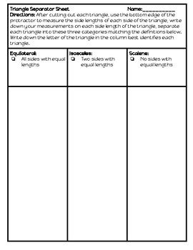 Classify Triangles By Side Lenghts By Paper Planes And Arrows TPT