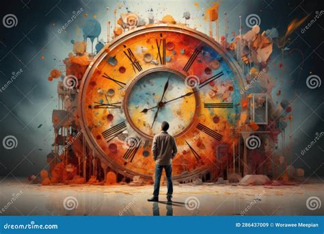 Time Management Reminder And Schedule Concept Generative Ai Stock Illustration Illustration