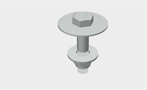 Solidworks D Model Of A Nut And Bolt This Solidworks Block Can Be Used In Your Fastening Tools