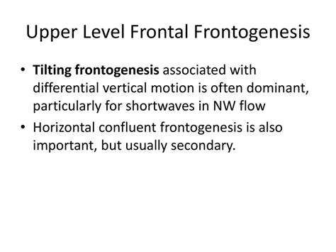Upper Level Frontogenesis Ppt Download