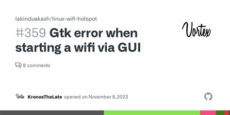Gtk Error When Starting A Wifi Via GUI Issue Lakinduakash Linux Wifi Hotspot GitHub