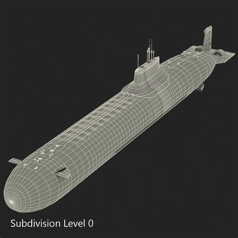 Typhoon Class Submarine 3d Max