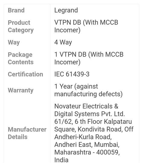 Legrand Metal Db 4way Tpn Dd Elecartbuy Electricals Electronicshome Applianceslaptops Online