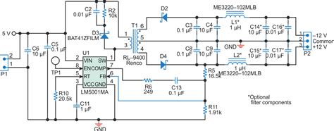 Create 12V Split Rail From A 5V Bias Electronics Lab