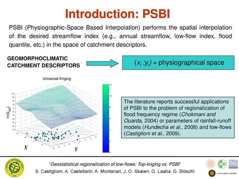 Geostatistical Regionalization Of Low Flows Top Kriging Vs Psbi Ppt Download