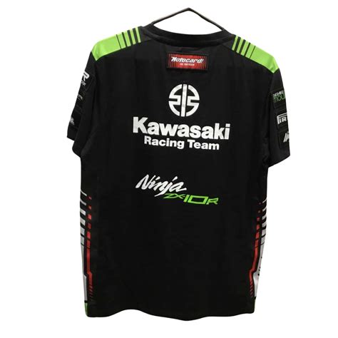 Kawasaki Racing Team Black T Shirt Size L