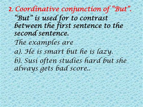 Coordinative Conjucntion But And Or Pptx Food And Drink