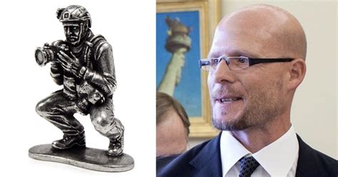 Pewter Figure Of Photojournalist David Gilkey Who Died In Warzone