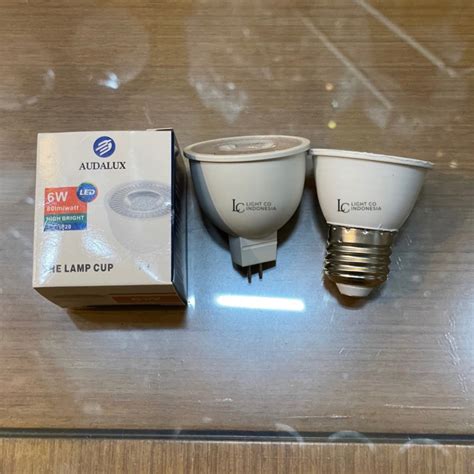 Jual Audalux Led W Mr E Lampu Spot Cob Halogen Mr W Tusuk E Shopee Indonesia