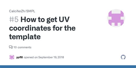 How To Get Uv Coordinates For The Template · Issue 5 · Calciferzh Smpl · Github