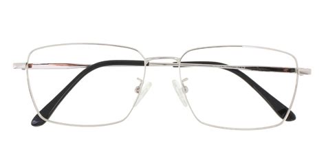 Marvin Rectangle Silver Glasses For Men Lensmart
