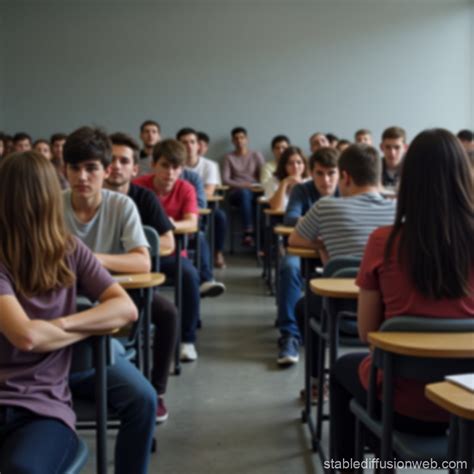 Boring Classroom Scene Stable Diffusion Online