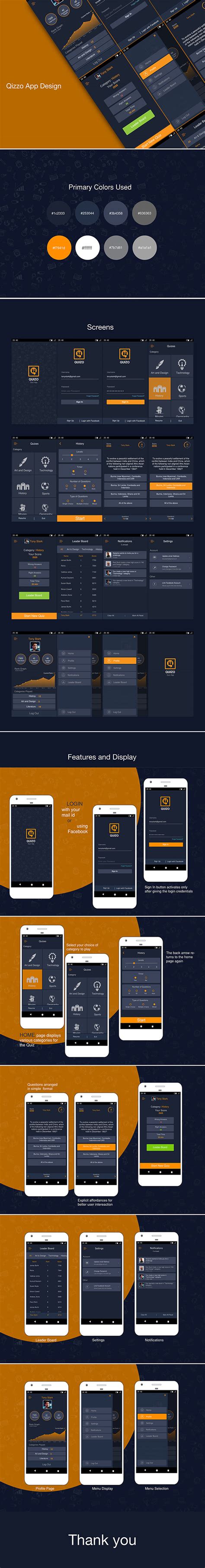 Quiz App Design Behance