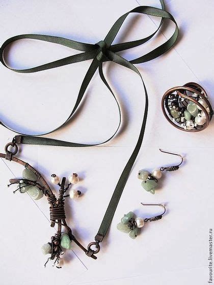 Купить или заказать Комплект украшений из меди «Аромат весны в интернет магазине на Ярмарке