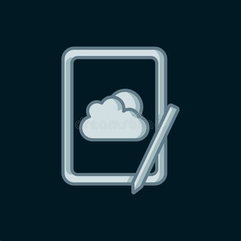 Line Weather Forecast Icon Isolated On Black Background Flat Filled