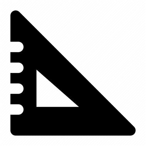 Ruler Scale Triangular Geometry Engineering Stationery Ui Icon