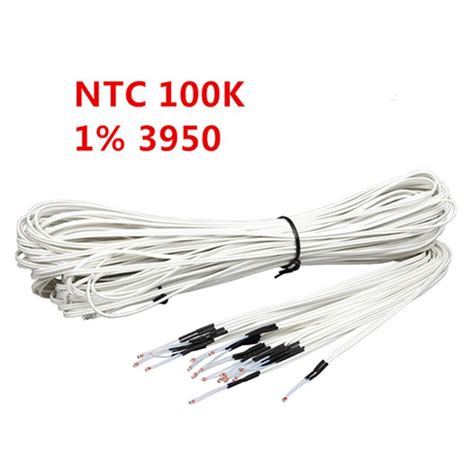 NTC Single Ended Glass Seal Thermistor Temperature Sensor D Printer