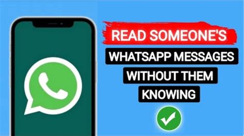 How To Read Whatsapp Messages Without The Other Person Knowing Youtube