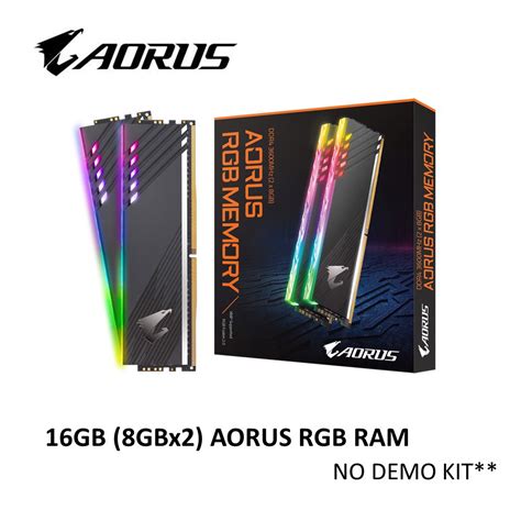 GIGABYTE AORUS RGB MEMORY DDR4 3600MHZ 3200MHZ 16GB 2x8GB Shopee Malaysia