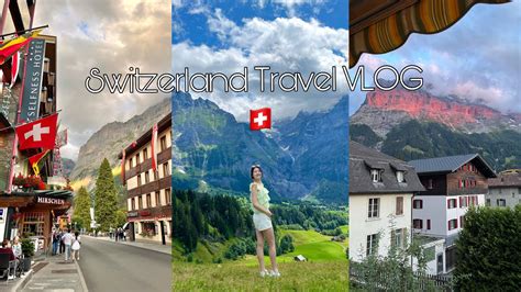 Vlog 유럽여행 Ep4 스위스 피르스트 여행 벤겐마을 그린델발트 치즈퐁듀 툰호수 야외수영장 피크닉 명당 마운틴카트 💚 Youtube