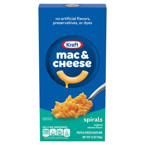 Spirals Original Mac And Cheese Macaroni And Cheese Dinner Kraft Mac