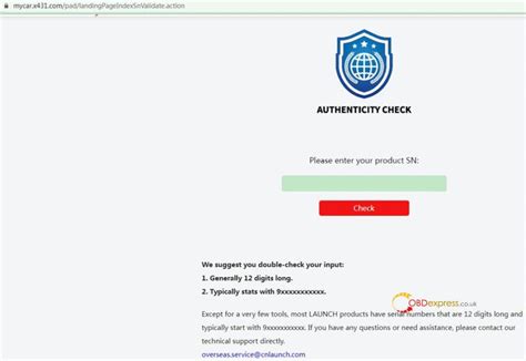 Guide To Confirming Whether Serial Number Of LAUNCH X Device Is Genuine