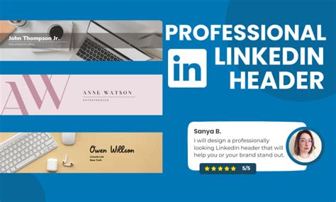 Design A Professional Linkedin Header Banner By Sanjabrzanova Fiverr