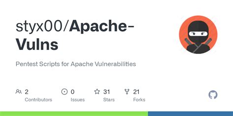GitHub Styx00 Apache Vulns Pentest Scripts For Apache Vulnerabilities
