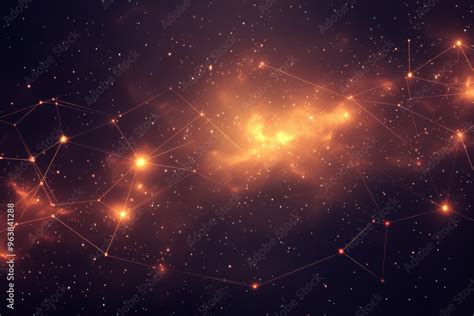 Cosmic Chaos Glowing Complexity And Digital Waveforms Glowing Cosmic Network Of Golden Particles