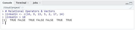 Relational Operators Equal And Not Equal In R And More Built In