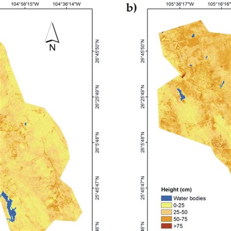 A Coverage Of Grass Canopy Cgc And B Grass Height Distributions Download Scientific