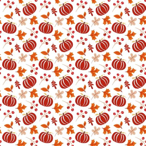 Premium Vector Autumn Pattern Premium Vector Autumn Pattern