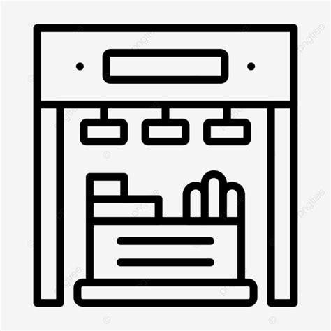 Booth Line Icon Vector Booth Icon Booth Celebration PNG And Vector