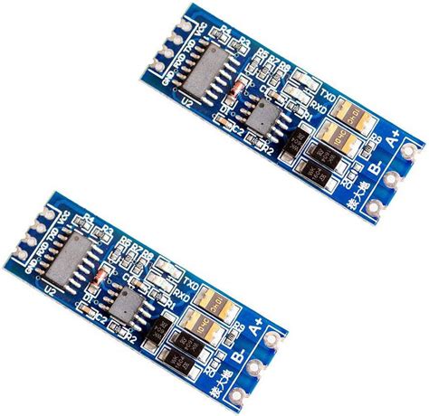 2pcs Ttl To Rs485 Module 485 To Serial Uart Level Mutual Conversion