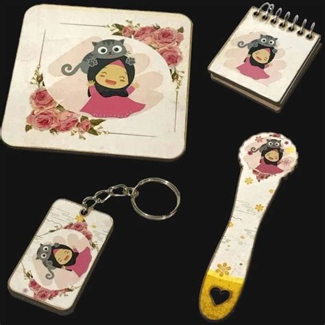 خرید و قیمت ست لوازم تحریر دخترانه فانتزی دخترانه طرح کودک و گربه ترب