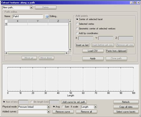 Texture Extraction Along A Path Molflow Synrad Documentation