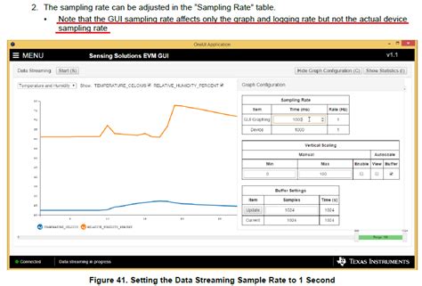 HDC EVM To Set Sampling Rate Of Measurement Temperature Humidity Sensors Forum
