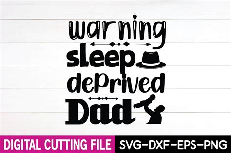 Warning Sleep Deprived Dad Svg Graphic By Habiba Creative Studio Creative Fabrica