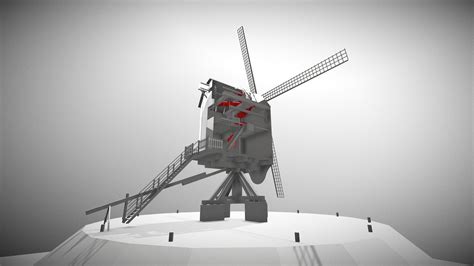 Windmolen 3d Model By Okkebogaerts 8f960fc Sketchfab