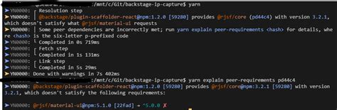 🐛 bug report unclear dependency versions for ` backstage plugin