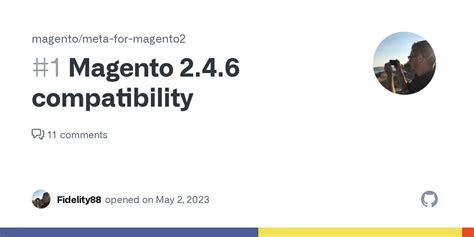 magento 2 4 6 compatibility · issue 1 · magento meta for magento2 · github